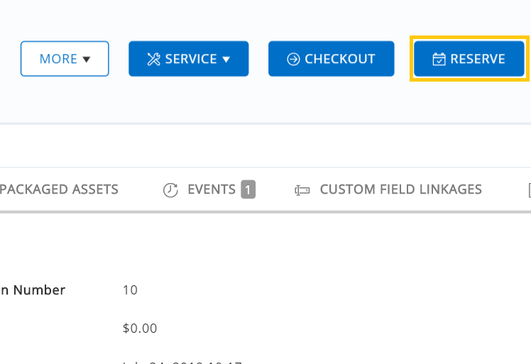 Item Reservations in EZOfficeInventory