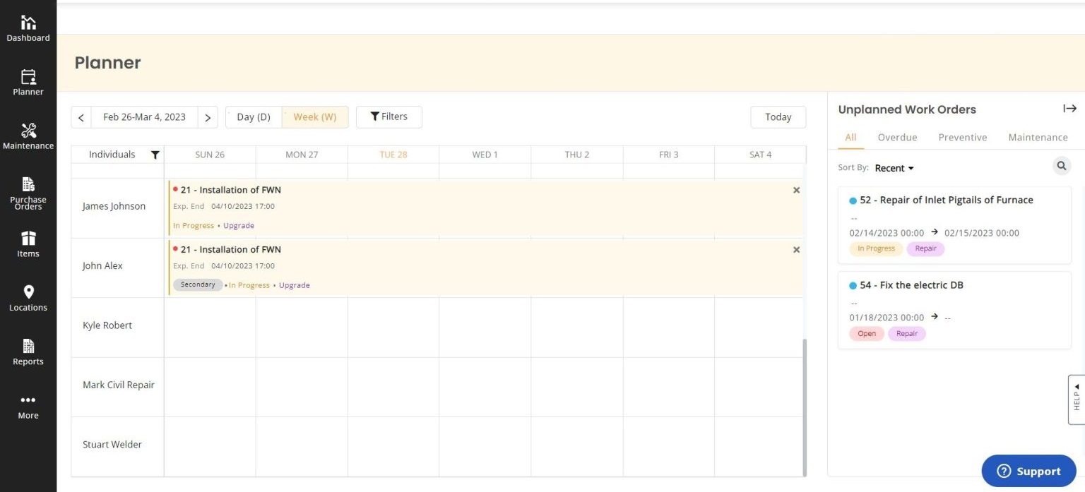 [How-to] Assign and Track Work Orders with The Planner in EZO CMMS - EZO.io