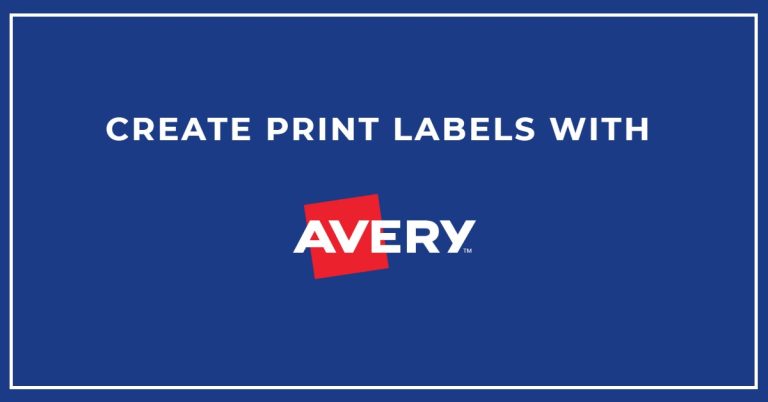 Design Avery Labels With Your EZOfficeInventory Print Label Data
