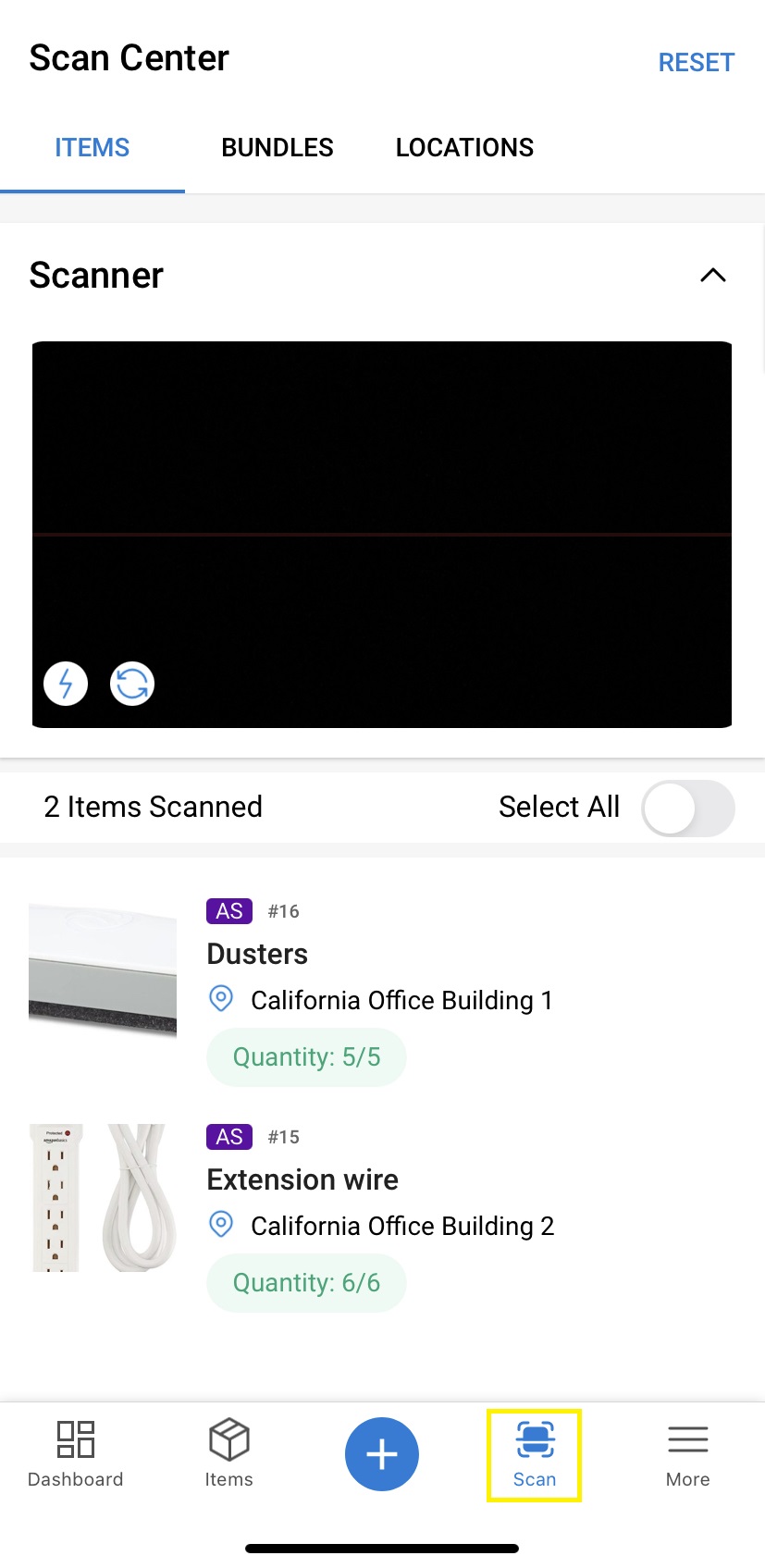 Enable Mass Asset Stock Scan and Check In with EZOfficeInventory
